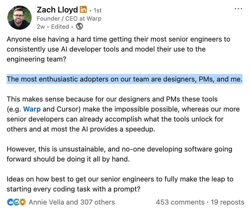 Software engineering with LLMs in 2025: reality check