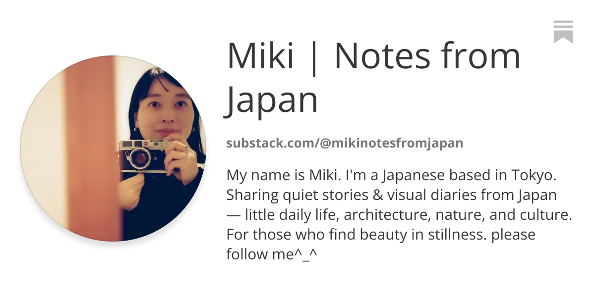 Miki | Notes from Japan | Substack