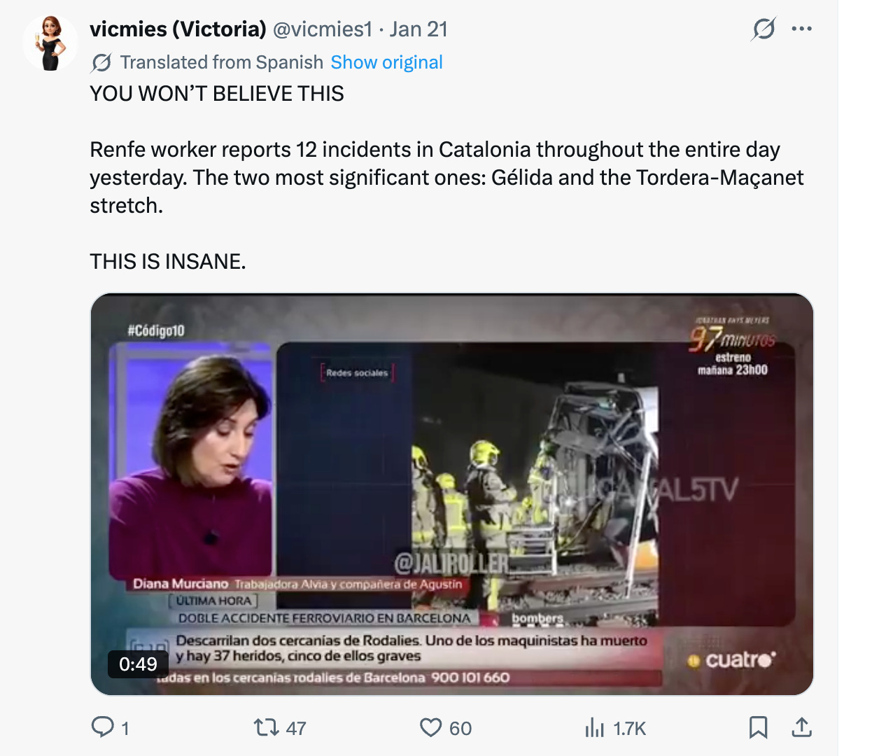 Fourth Railway Accident In Spain In Less Than A Week: Reports Of ...