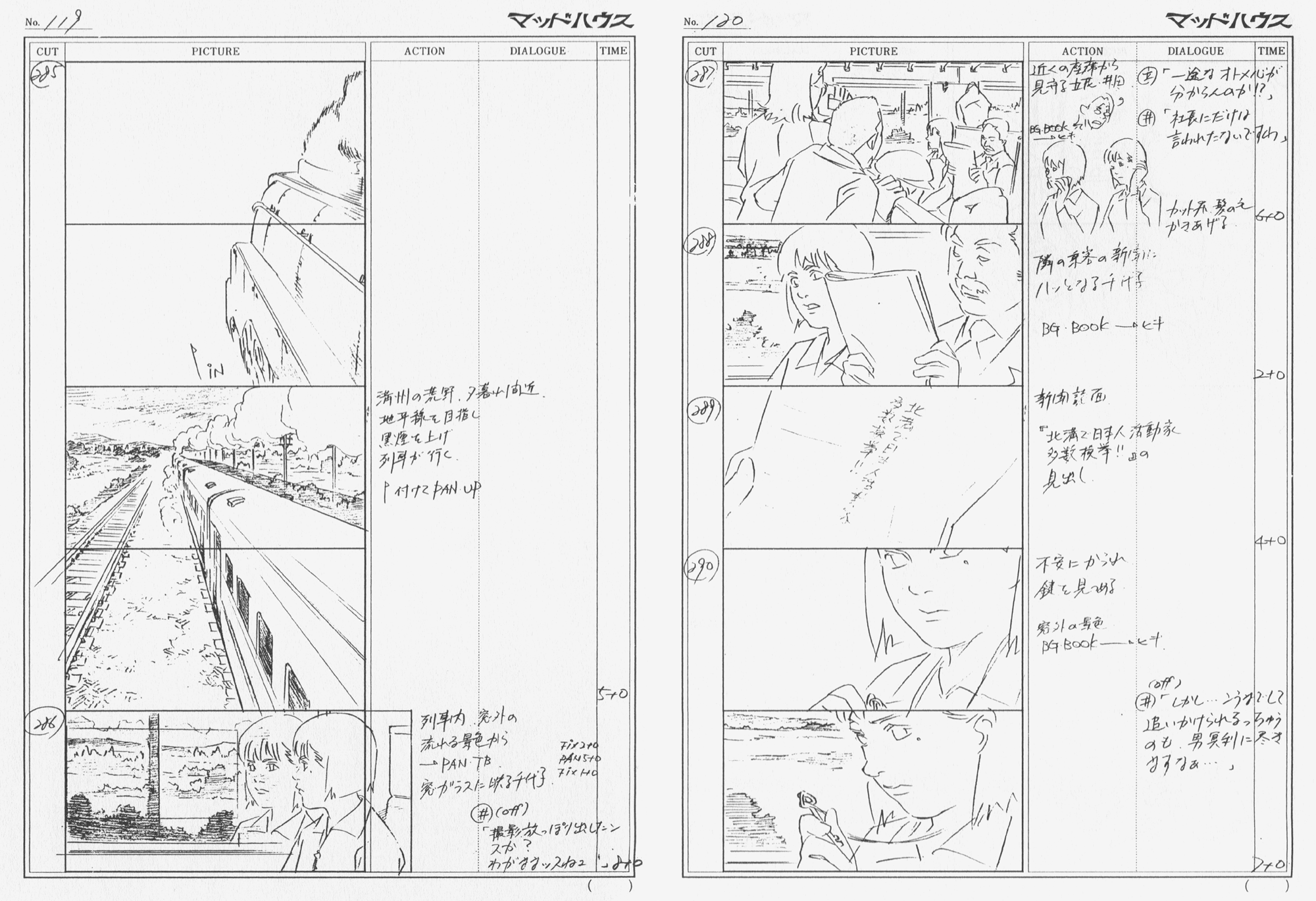 Satoshi Kon's Masterful Storyboards for Millennium Actress