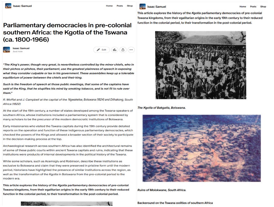 Parliamentary systems and other pluralistic institutions in pre ...