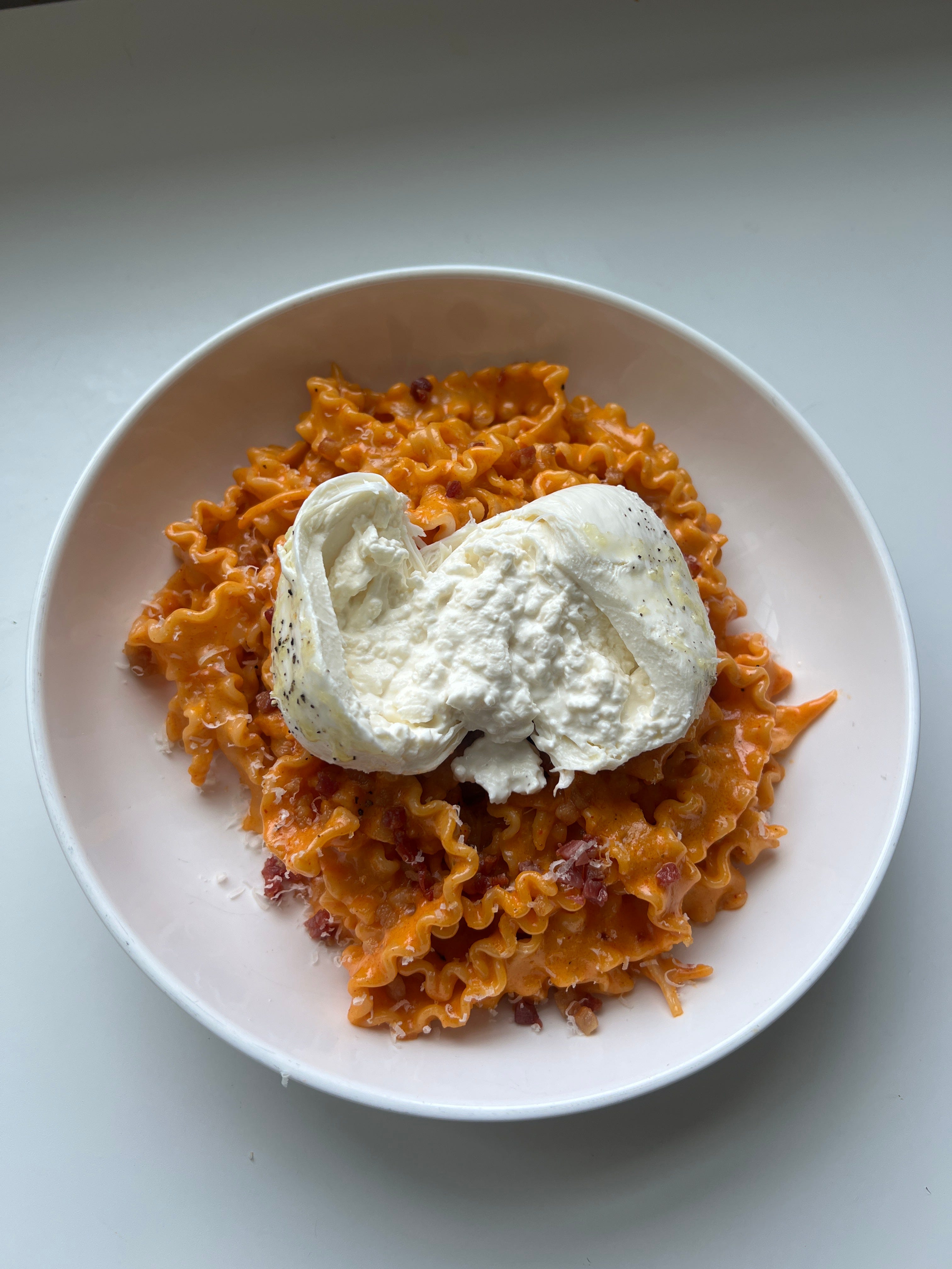 Spicy Gochujang Pasta with Pancetta