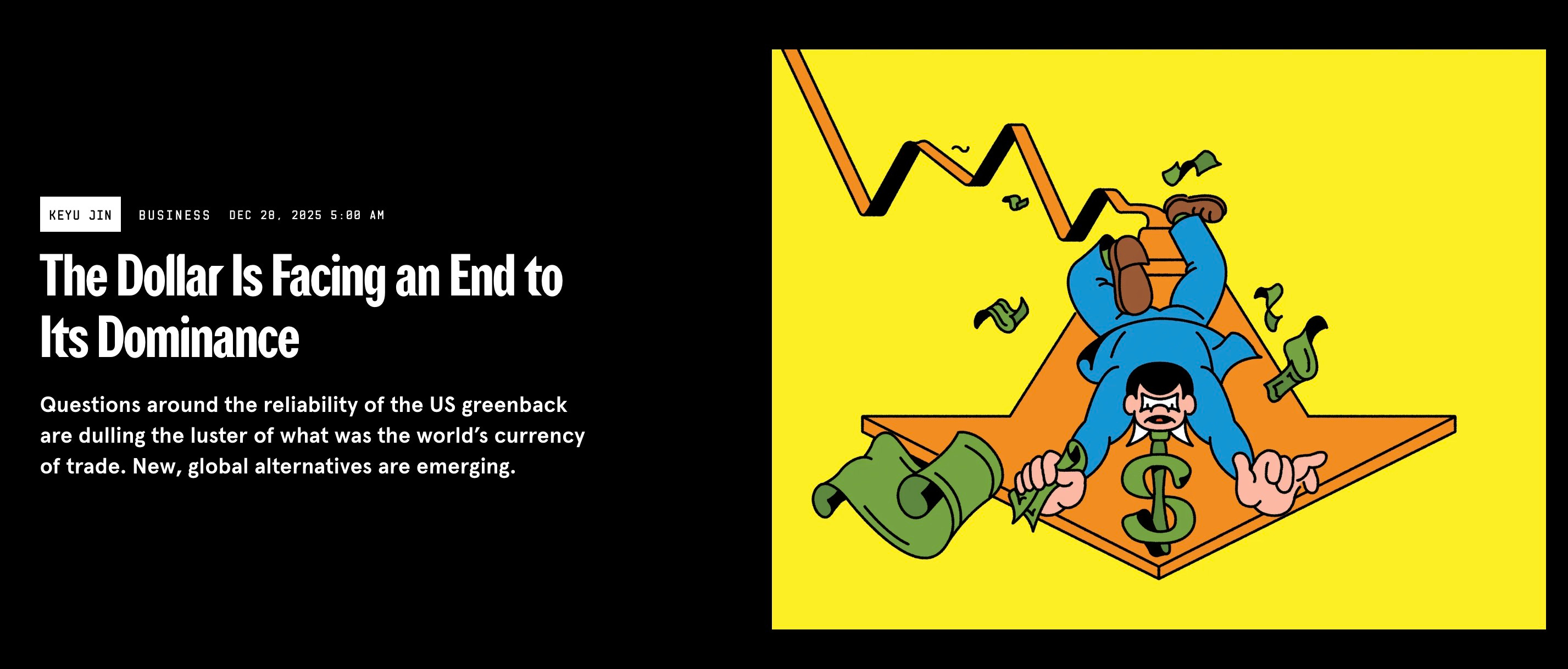 The Dollar's Death In 2026 Is Now A Mainstream Talking Point