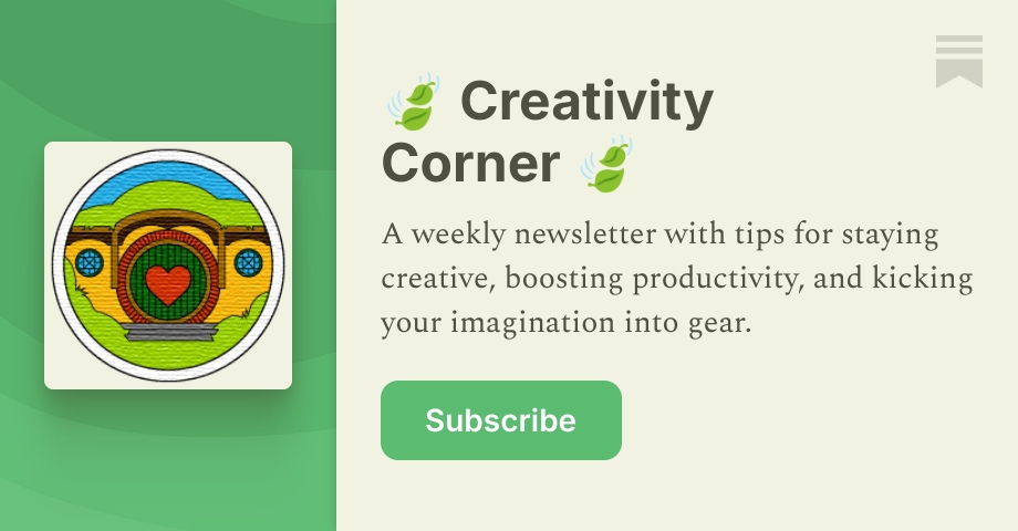 🍃 Creativity Corner 🍃 | Amy Ratcliffe | Substack