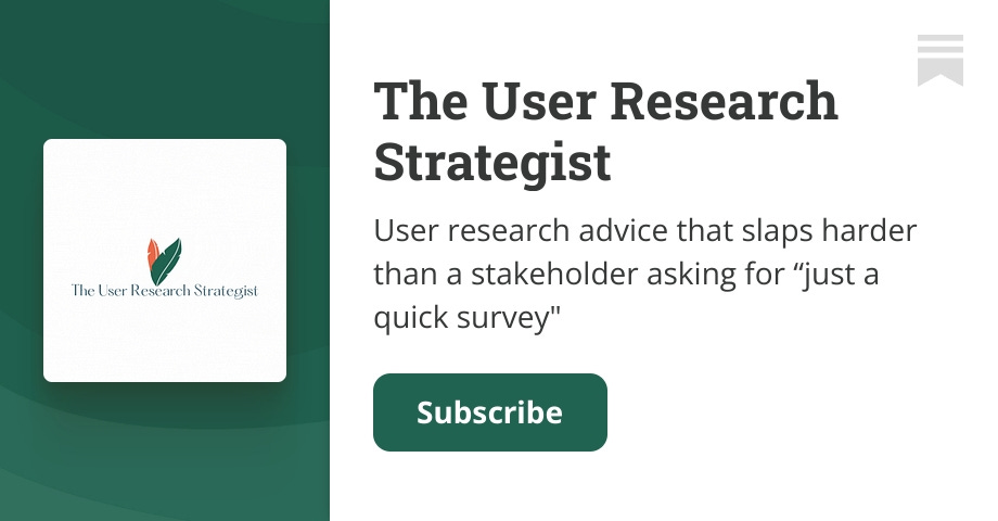 The User Research Strategist | Nikki Anderson | Substack