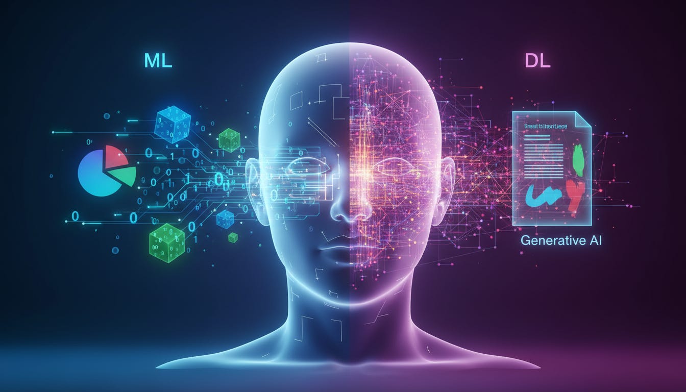 🧠 Machine Learning (ML) vs. Deep Learning (DL) Explained