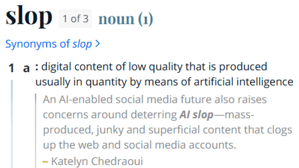 AI slop - by Charlie Hills and Sam Illingworth - MarTech AI