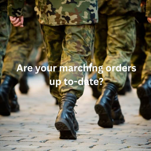 Marching Orders - by Dr Detra Shon - Waking Up With Jesus