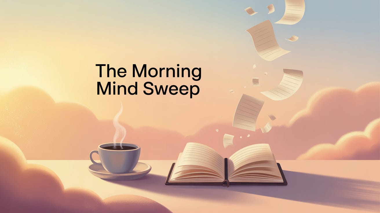 The Morning Mind Sweep: How to Start the Day Without Carrying Yesterday