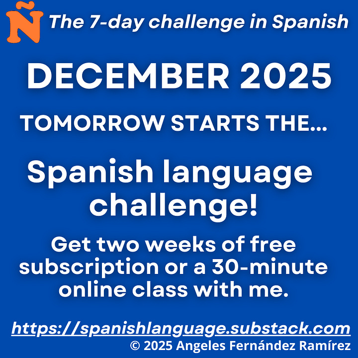 December Spanish Challenge starts tomorrow! (Read this first!)