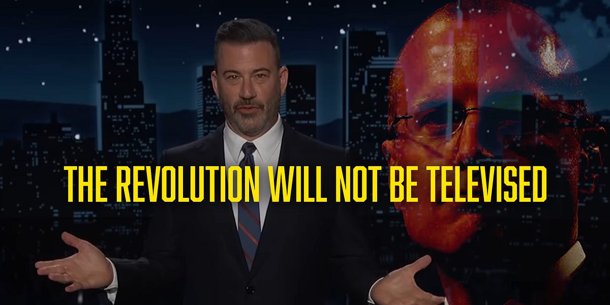 The Revolution Will Not Be Televised - by Jim Stewartson