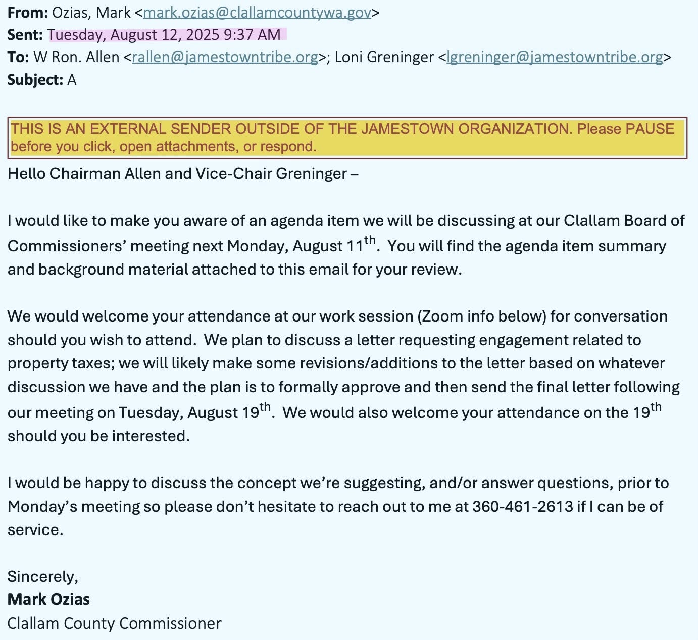 Ron Allen Calls Concerned Citizens "Whiners" and "Complainers"