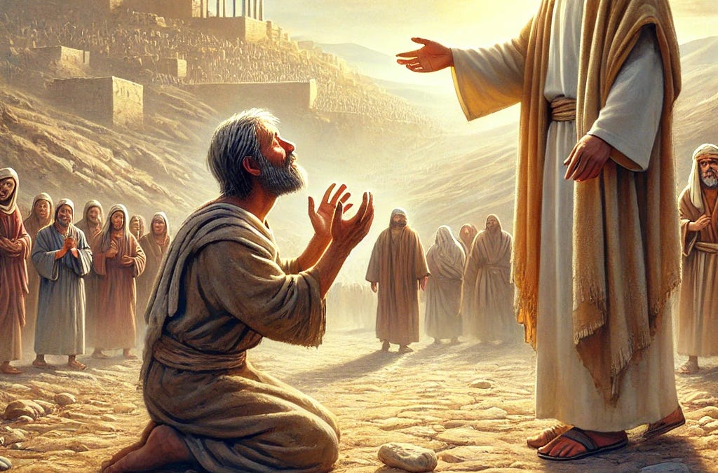 Why does Jesus ask, "What can I do for you?"