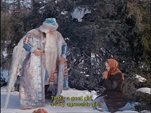 Dedushka Moroz and his skeletons