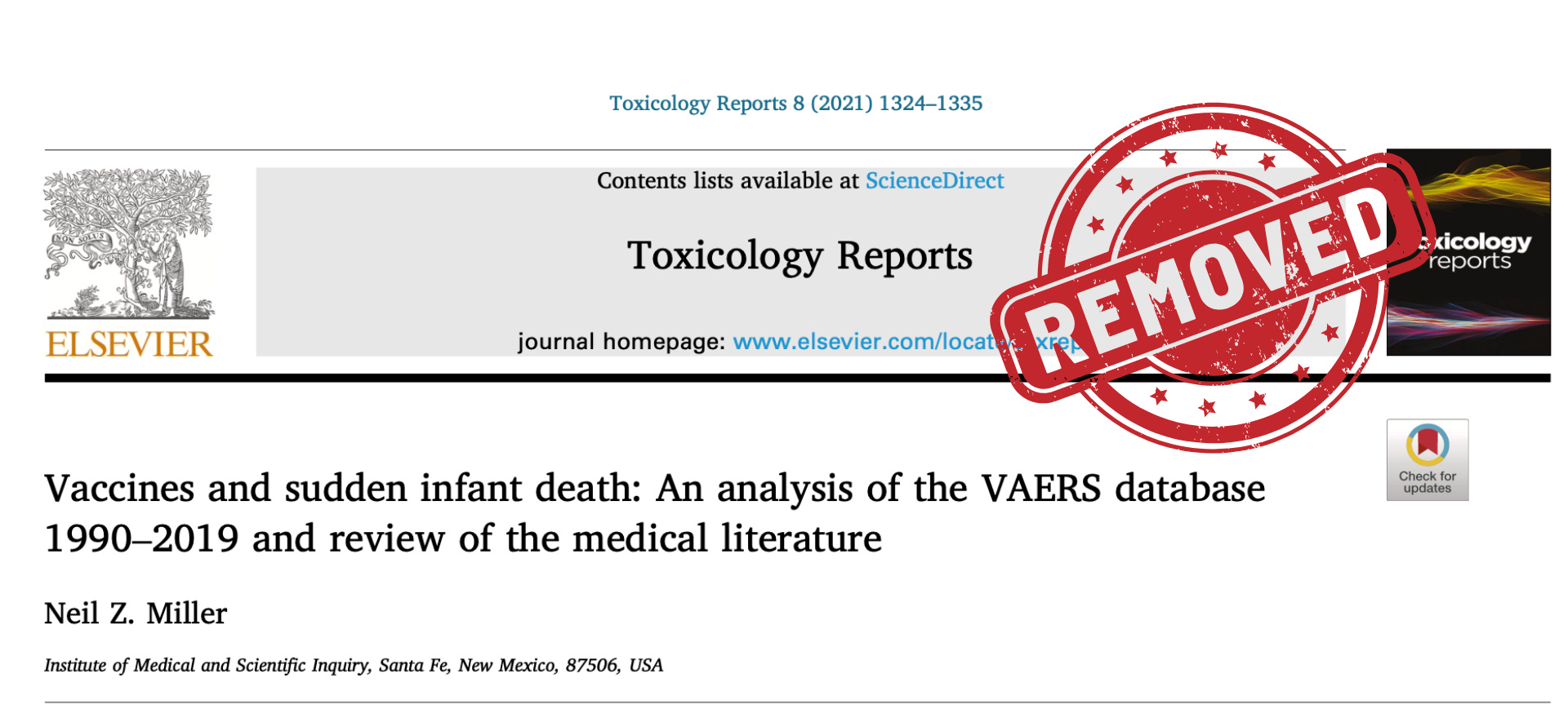 Study linking vaccines to SIDS deleted