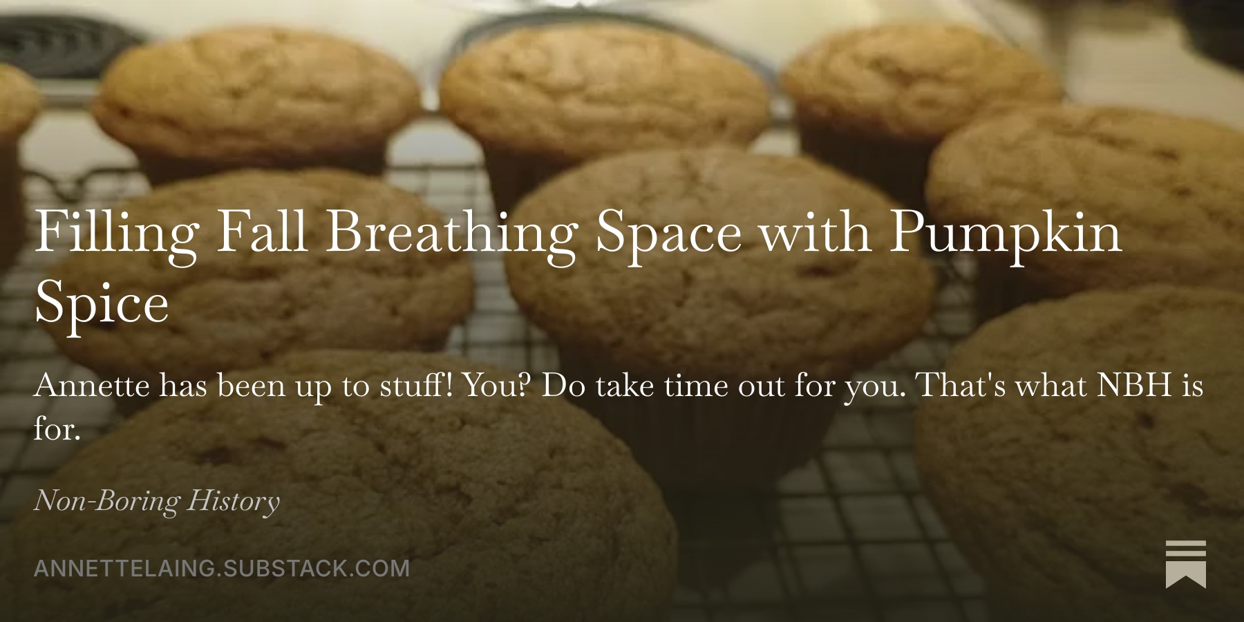 Filling Fall Breathing Space with Pumpkin Spice