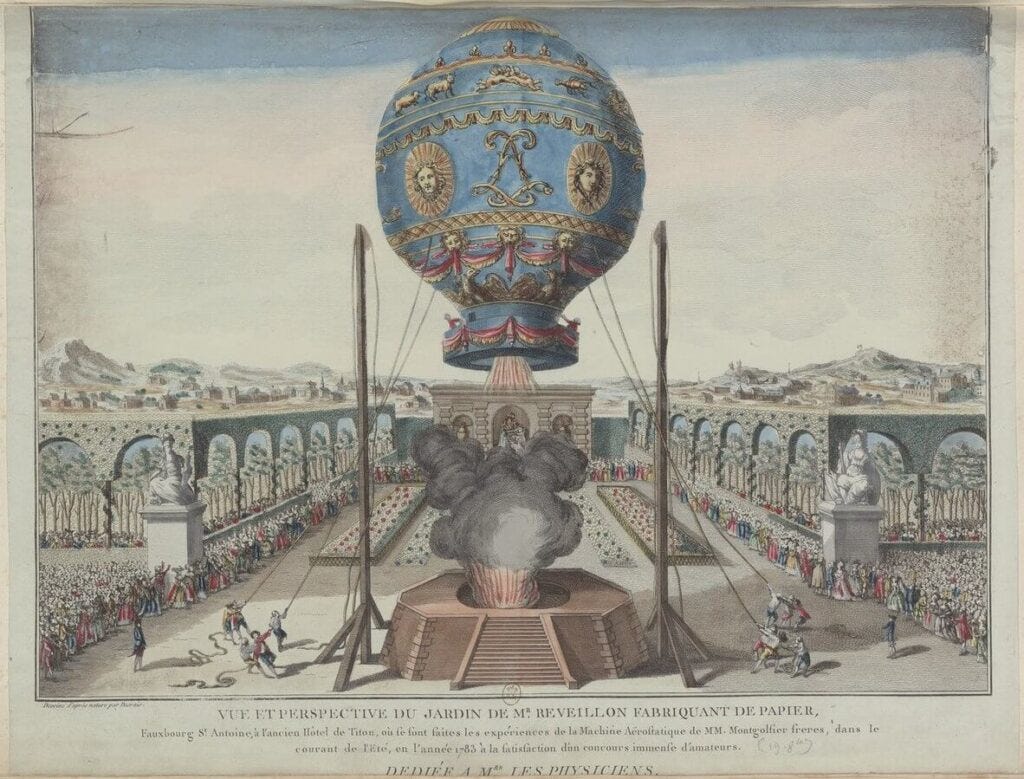The Dawn of Human Flight: The First Crewed Montgolfier Balloon Voyage ...