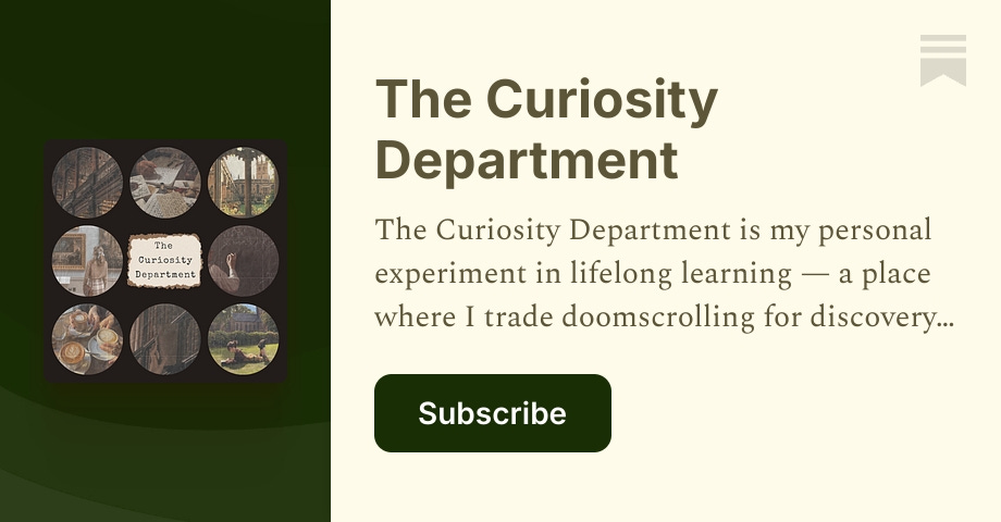 The Curiosity Department | Raya Willoughby | Substack