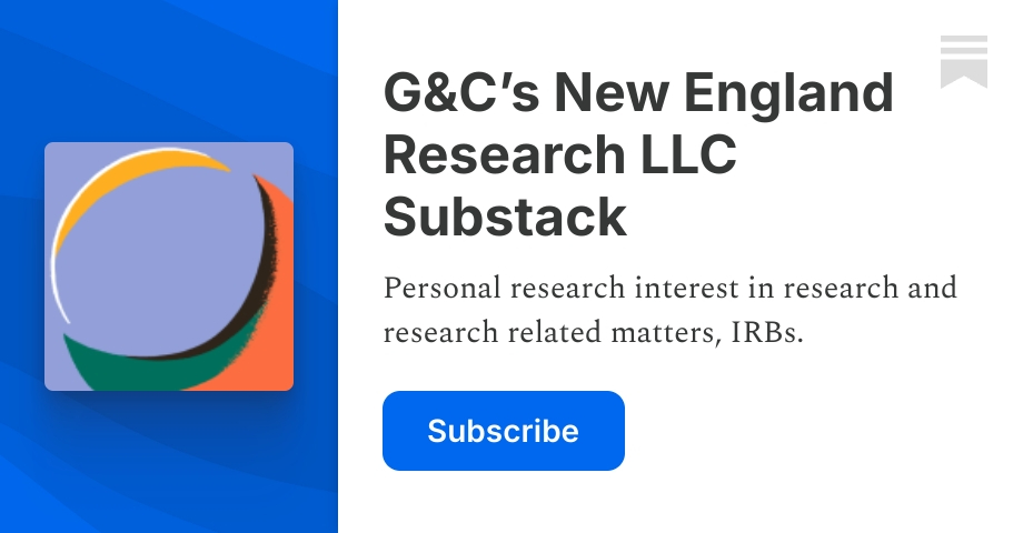 G&C’s New England Research LLC Substack | Substack