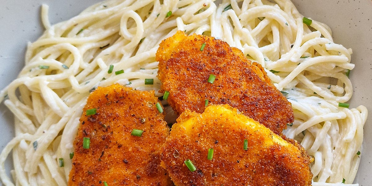 Ranch Spaghetti & Southern Fried Halloumi