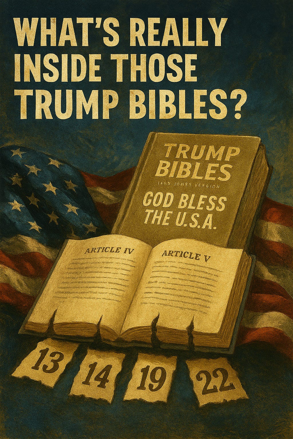 📚 What’s Really Inside Those Trump Bibles—and Why It Matters