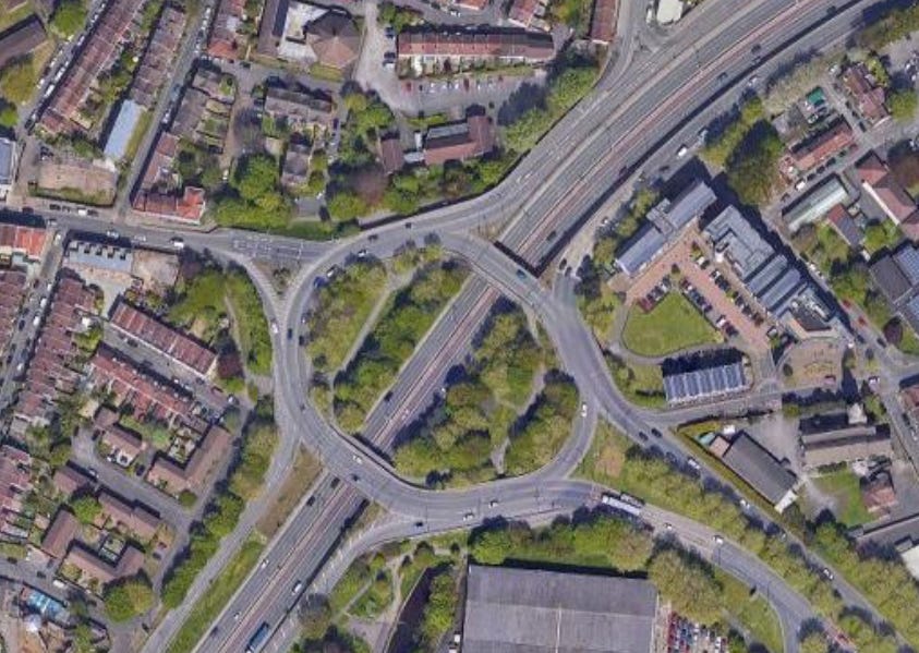 Monstrosities Mon Amour: Junction 3 of the M32 in Bristol with Gareth E ...