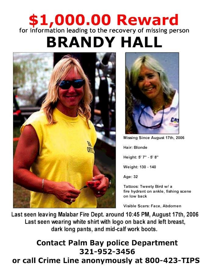 The Disappearance of Brandy Hall - Lauren Samples' Substack