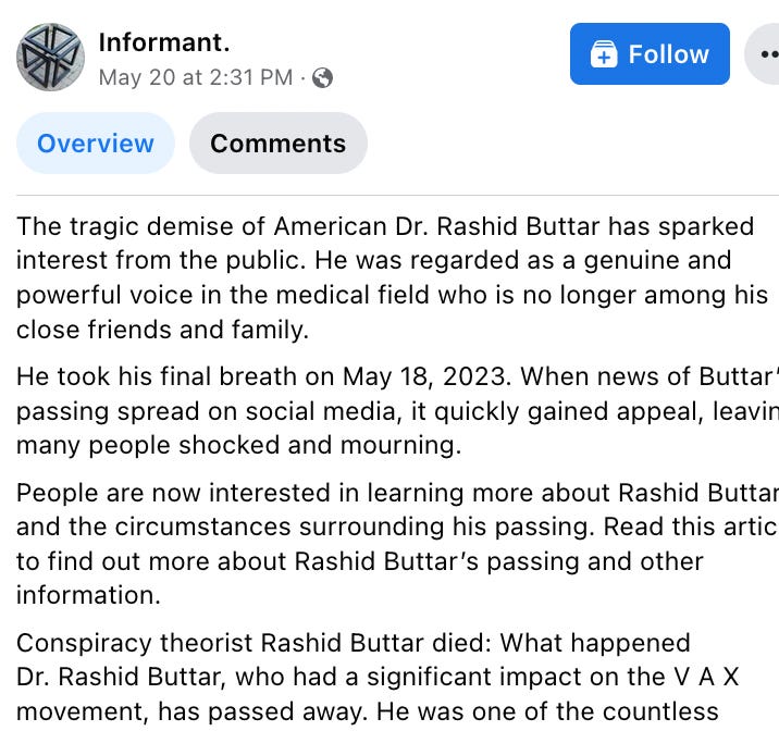 Honoring Dr. Rashid Buttar: Poisoned At a CNN Interview, Dies with Last ...