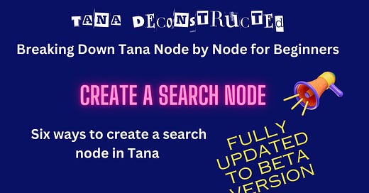 Tana Deconstructed by Dee Todd | Substack