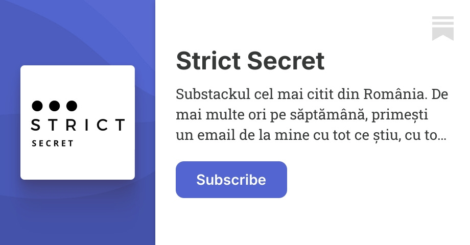 Strict Secret | Liviu Alexa | Substack