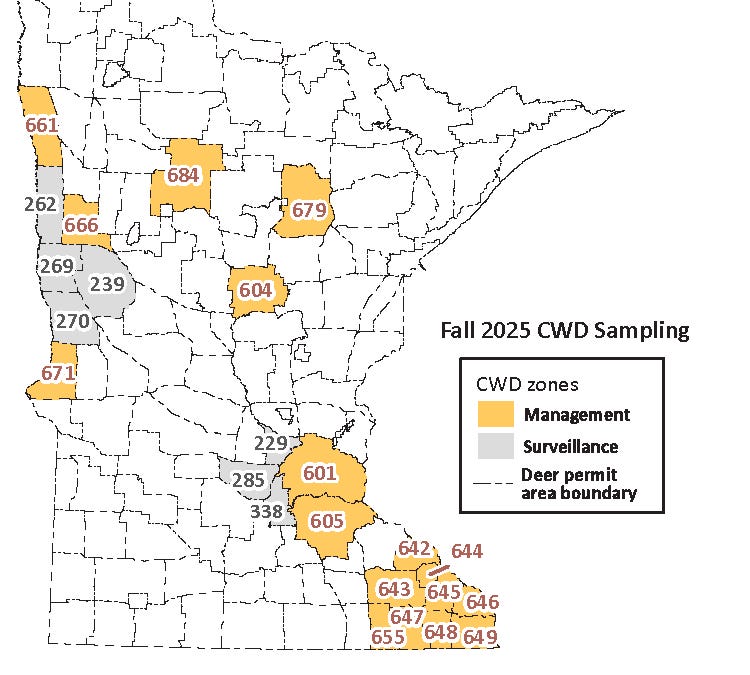 Chronic Wasting Disease (CWD) cases continue to rise among Minnesota's ...