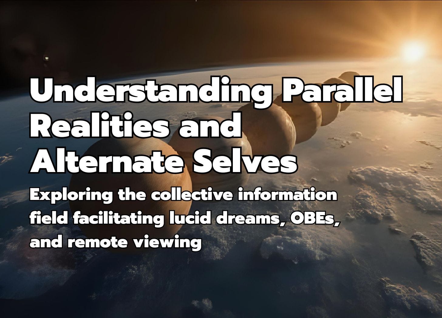 Understanding Parallel Realities and Alternate Selves