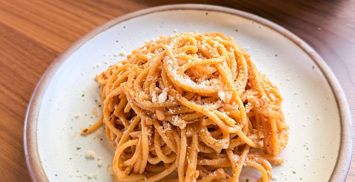 one-pan caramelized onion pasta - by Caroline Chambers