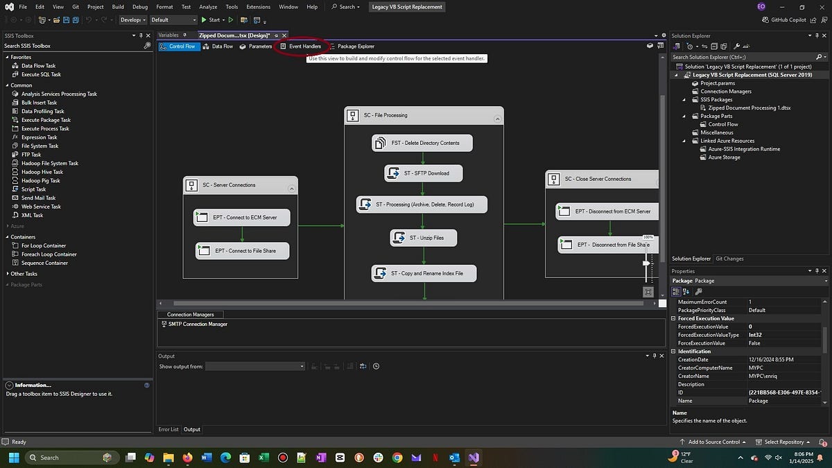 Using a Send Mail Task to Send out Notifications in SSIS