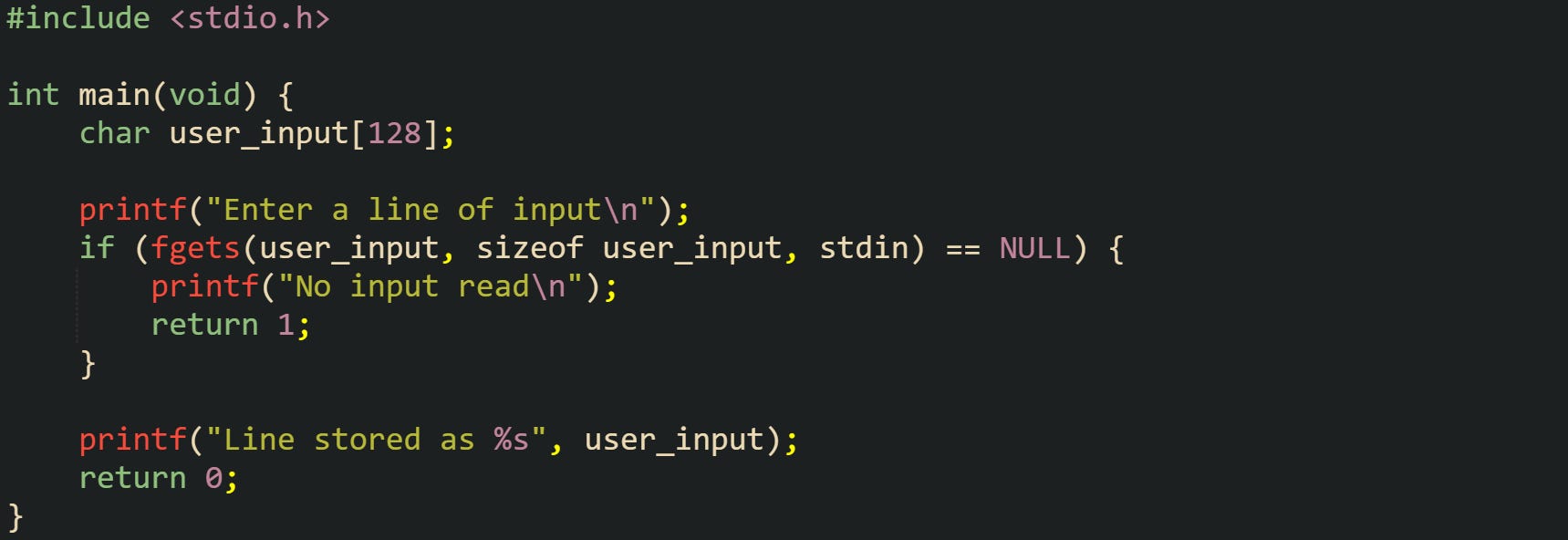 Input Handling With scanf and fgets in C