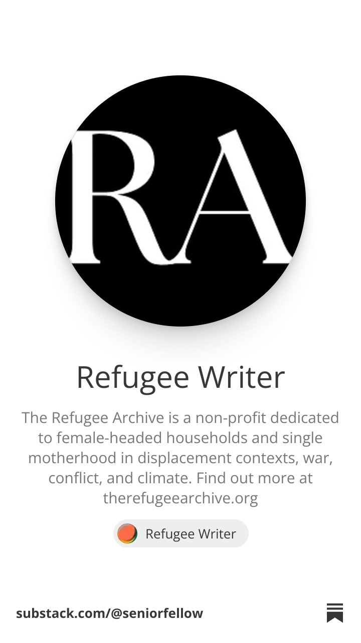 Refugee Writer | Substack