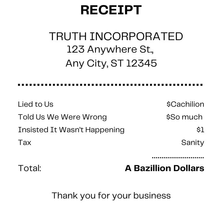 It's Receipts Week! - by Lisa Selin Davis - BROADview