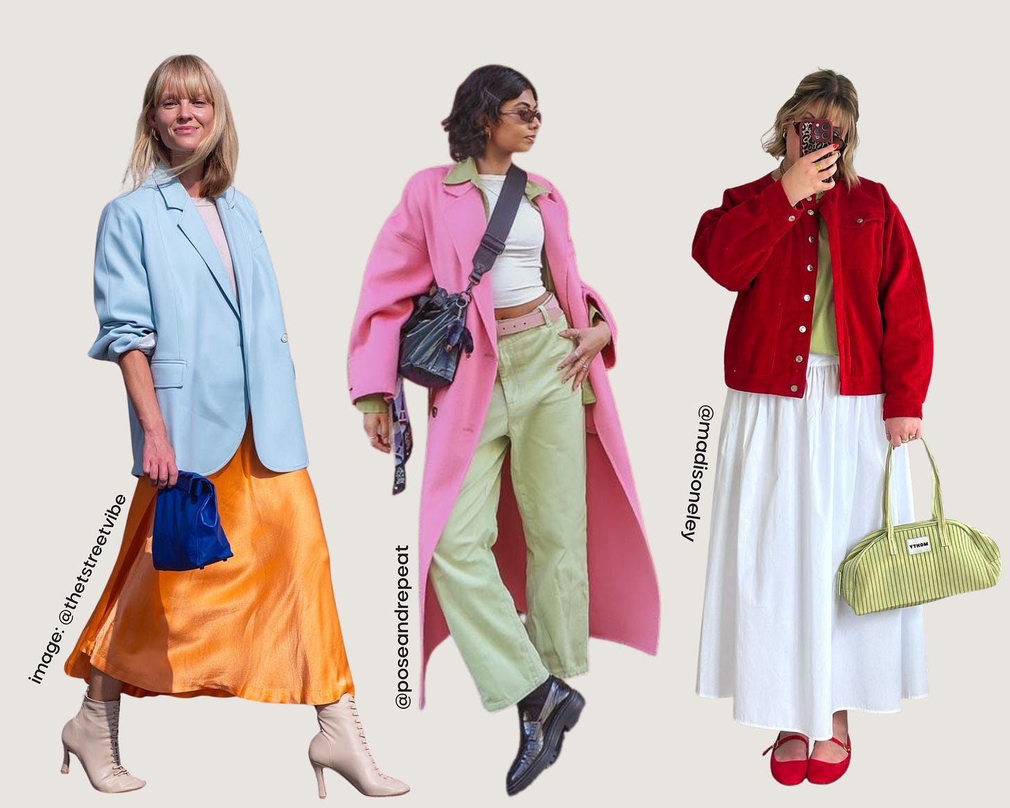 Opposites attract (in outfits too) - by Elizabeth Joy