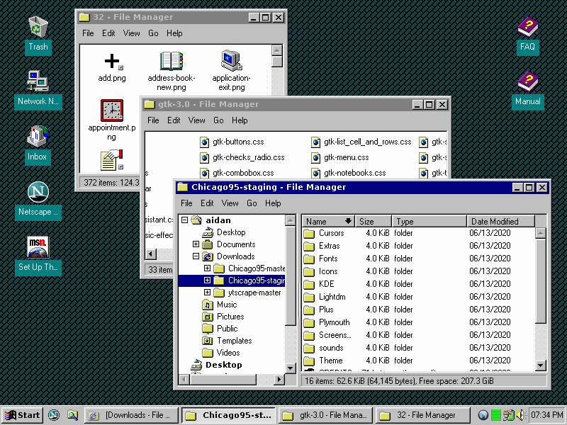 Make Linux look exactly like Windows 95... I mean *exactly*.