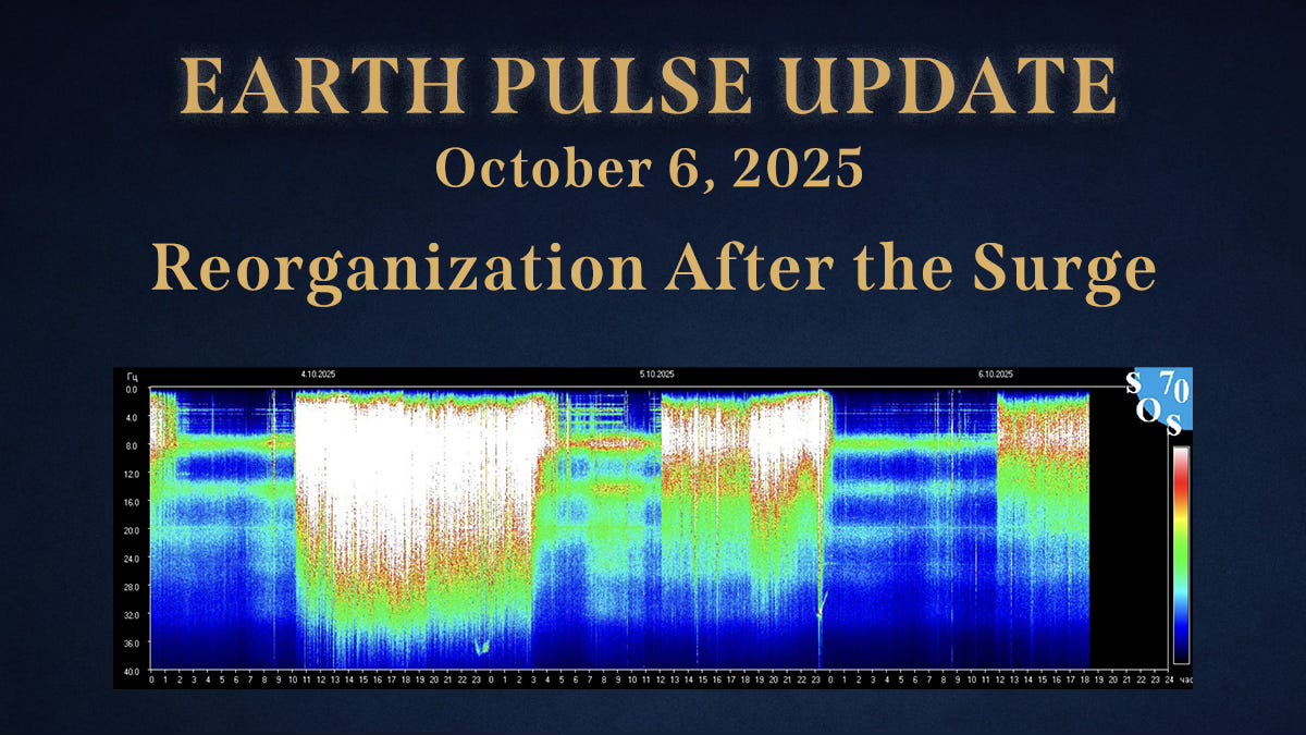 ⚡Earth Pulse Update - Oct. 6, 2025 | Reorganization After the Surge