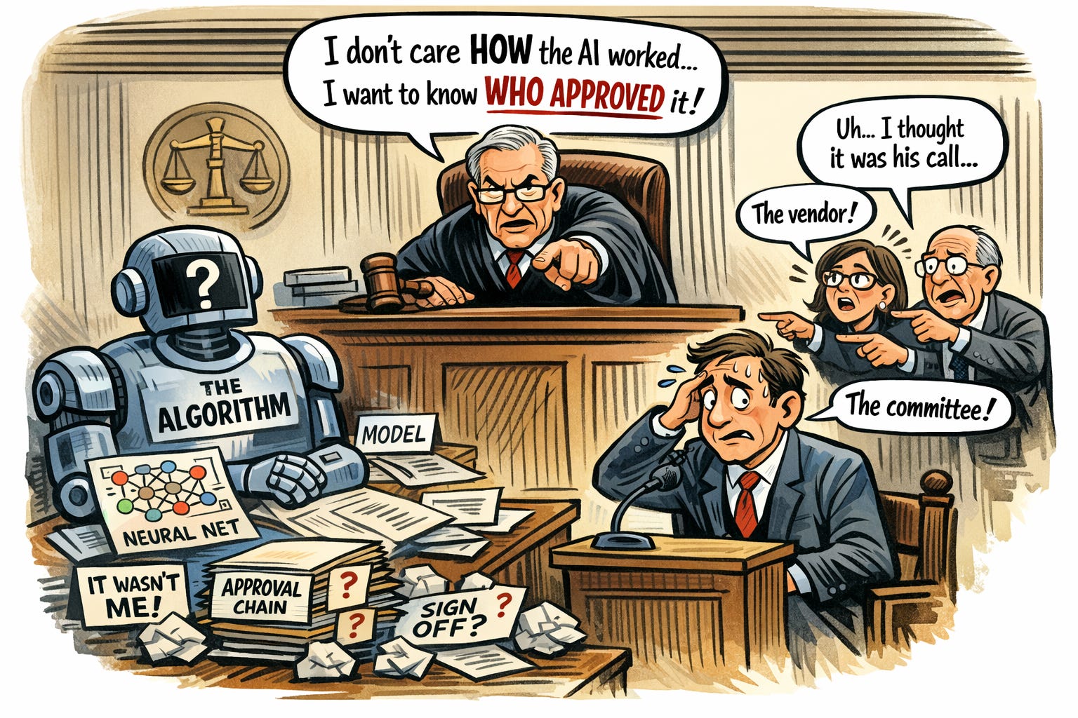 When Courts Stop Caring How AI Works — and Start Asking Who Approved It