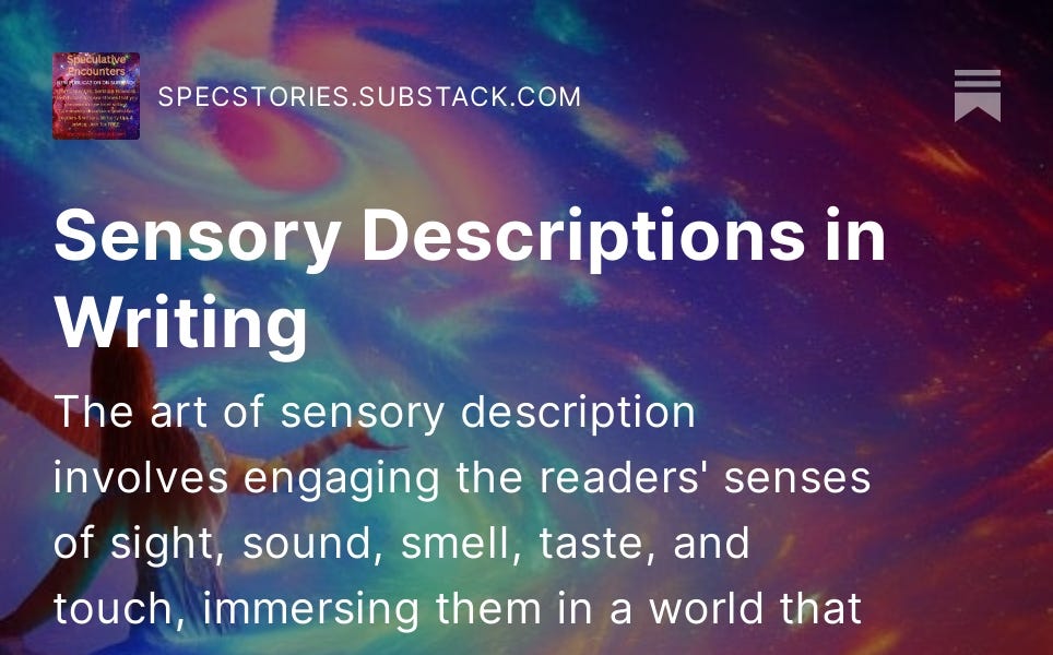 Sensory Descriptions in Writing - by C. L. Nichols