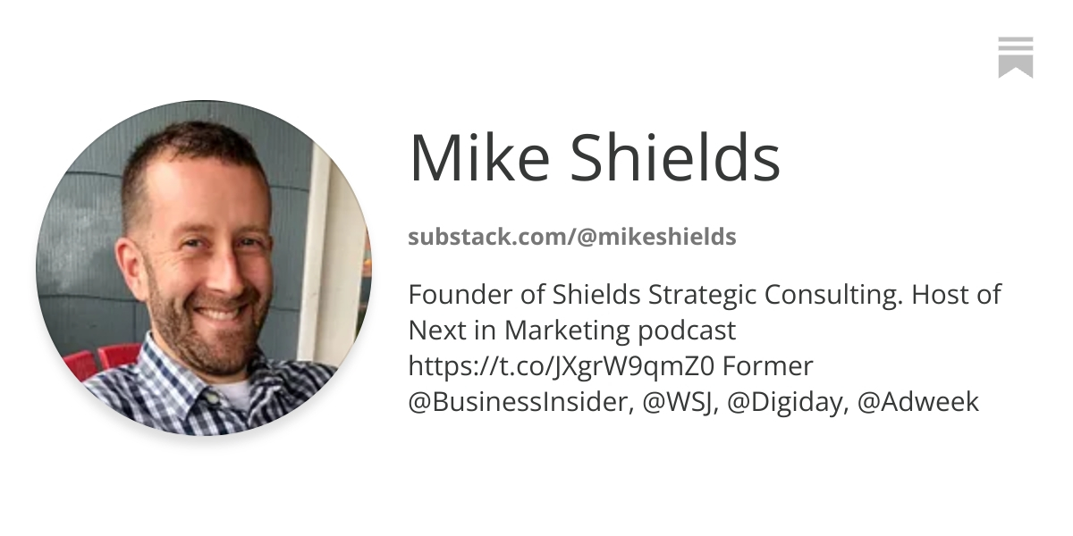 Mike Shields | Substack