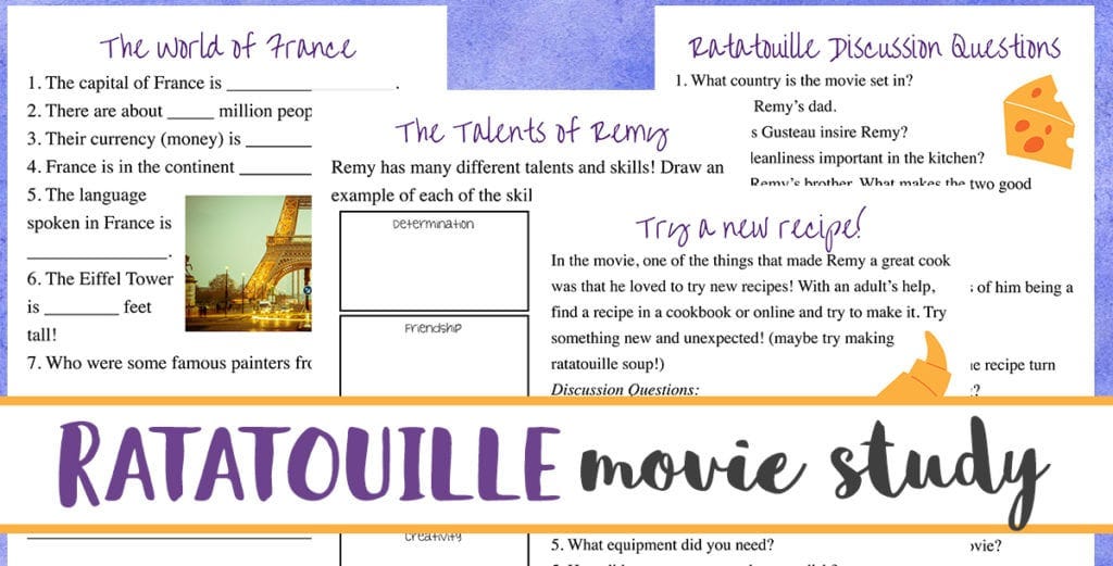 Ratatouille Recipe and Movie Study - by Lara Molettiere