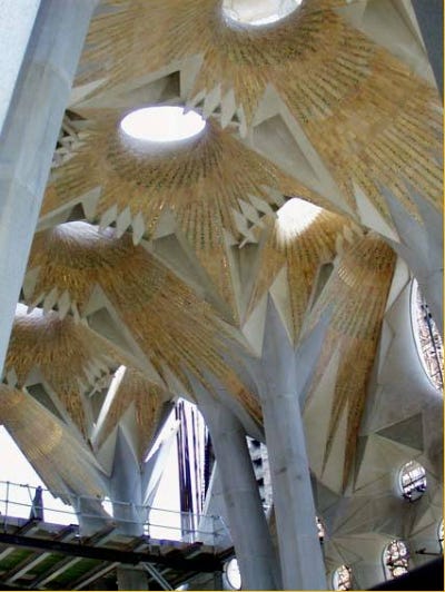 Antoni Gaudí – The ceilings and pillars of La Sagrada Familia
