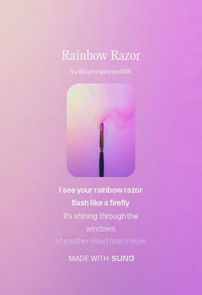 Rainbow Razor - Les Visible
