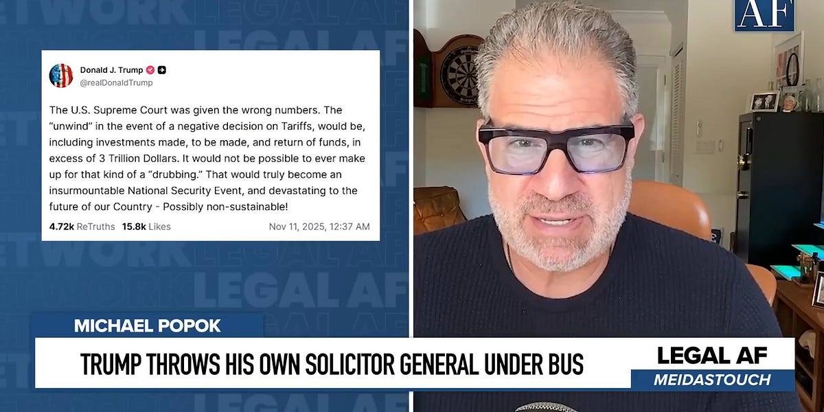Trump Throws DOJ Under the Bus as Tariffs Crash and Burn at SCOTUS