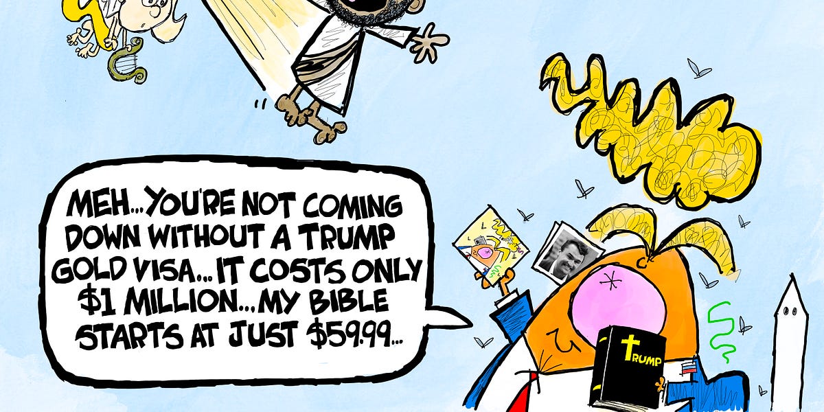 Trump Rapture - by Clay Jones - Claytoonz