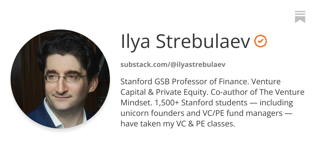 Ilya Strebulaev | Substack