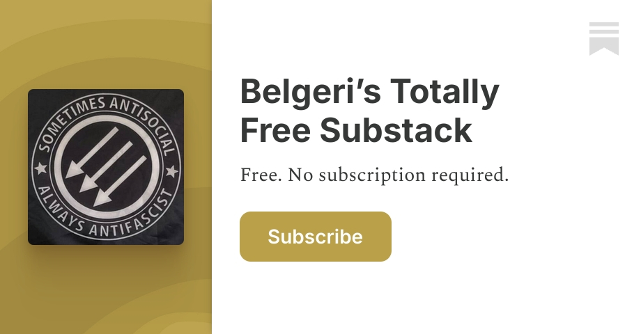 Belgeri’s Totally Free Substack | Rob Belgeri | Substack